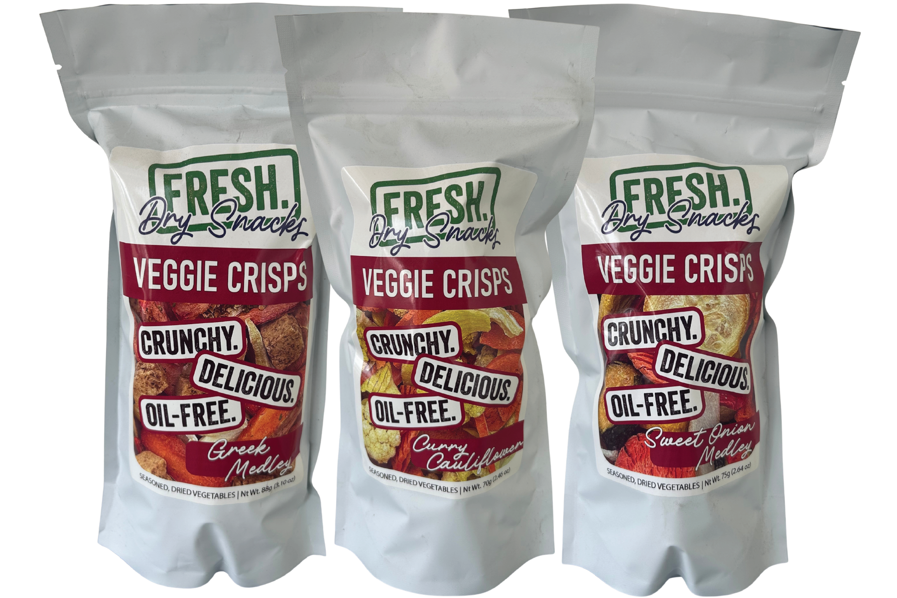 Fresh Dry Snacks | Oil-Free Veggie Chips & Healthy Fruit Mixes