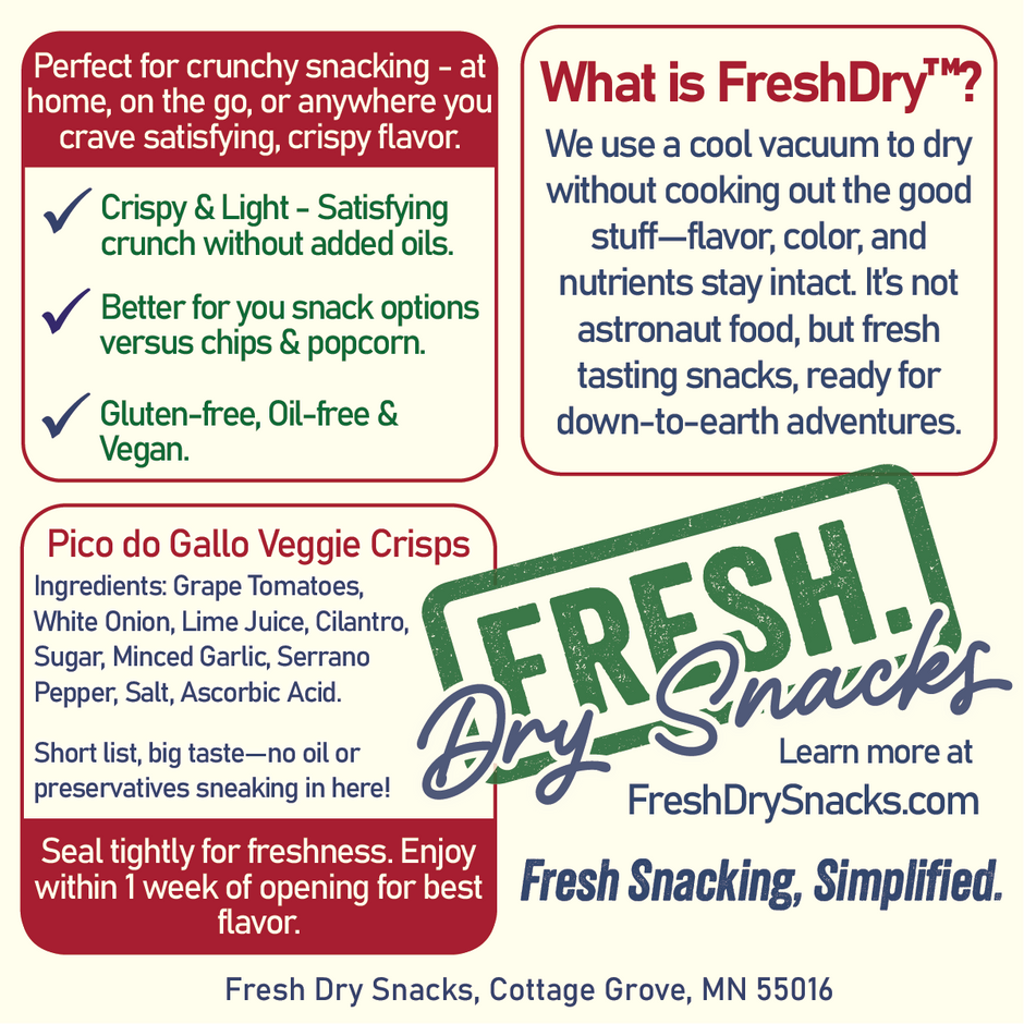 Fresh Dry Snacks | Oil-Free Veggie Chips & Healthy Fruit Mixes