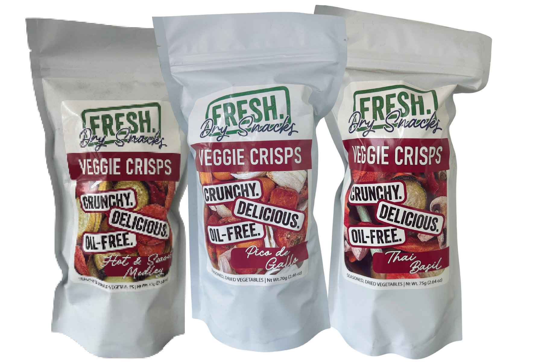 Fresh Dry Snacks | Oil-Free Veggie Chips & Healthy Fruit Mixes